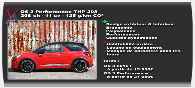 Essai DS 3 Performance THP 208, ultime restylage - Vivre-Auto